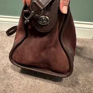 Coach | Bags | Coach Oxblood Suede Rhyder Bag Excellent Condition ...